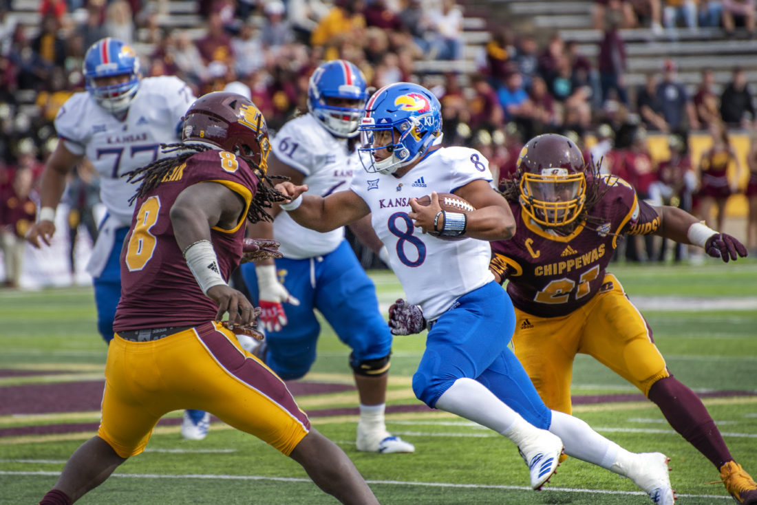 KU’s starting QB situation remains uncertain at season’s midway mark ...